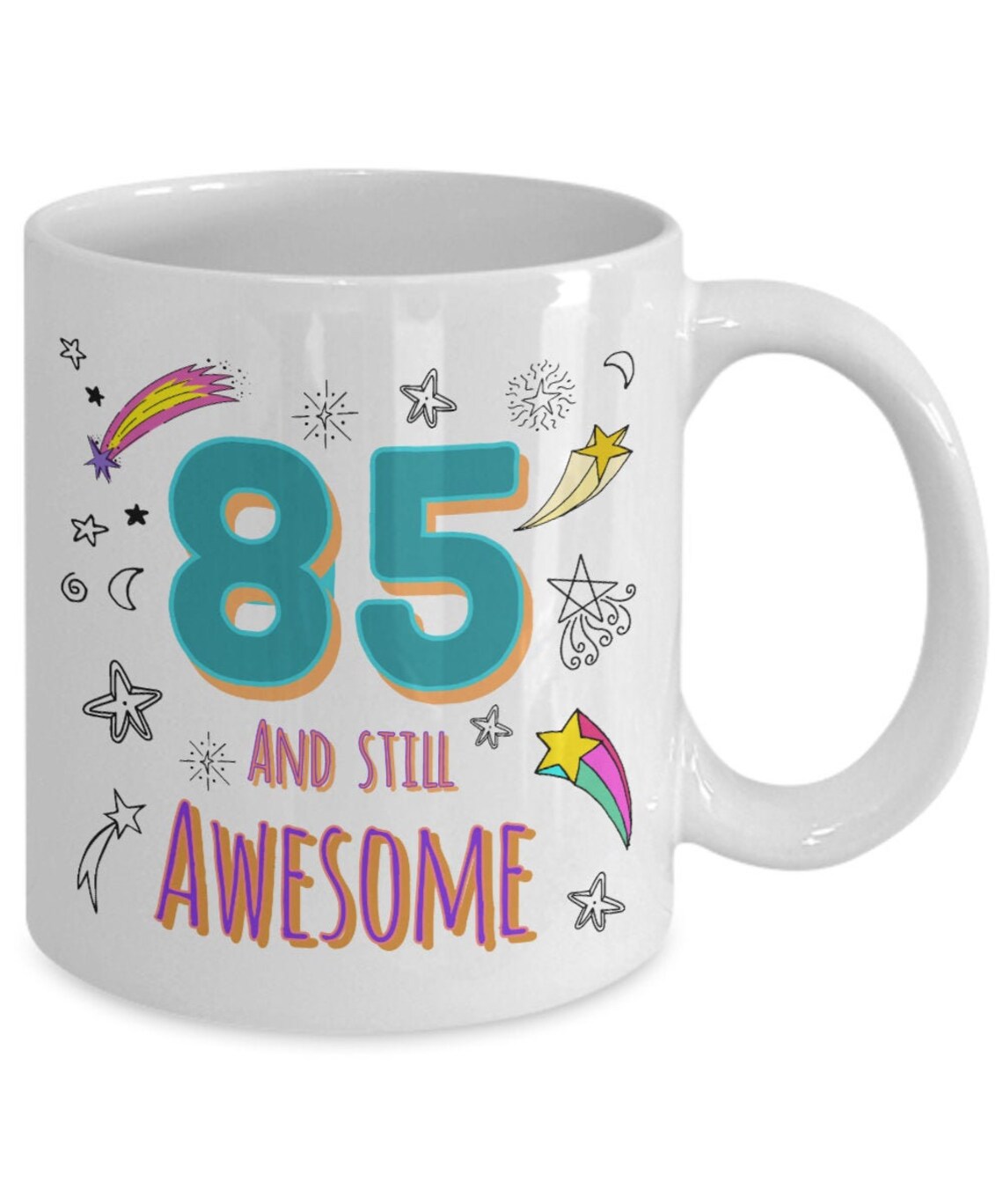85th Birthday Mug Coffee or Tea Cup Gift Idea for an Awesome 85 Year ...