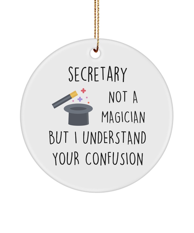 Funny Secretary Ornament, Gift for Secretaries, Office Receptionist ...
