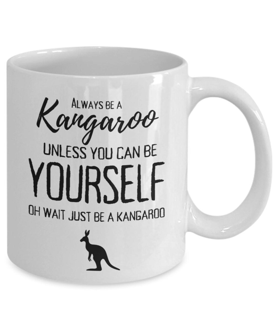 Kangaroo Mug, Kangaroo Gift, Funny Kangaroo Coffee Cup, Kangaroo Lover ...