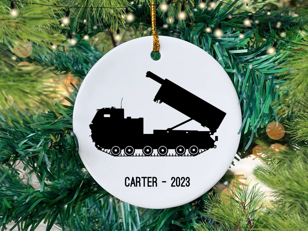 Personalized Military Multiple Rocket Launcher Silhouette Ornament for ...