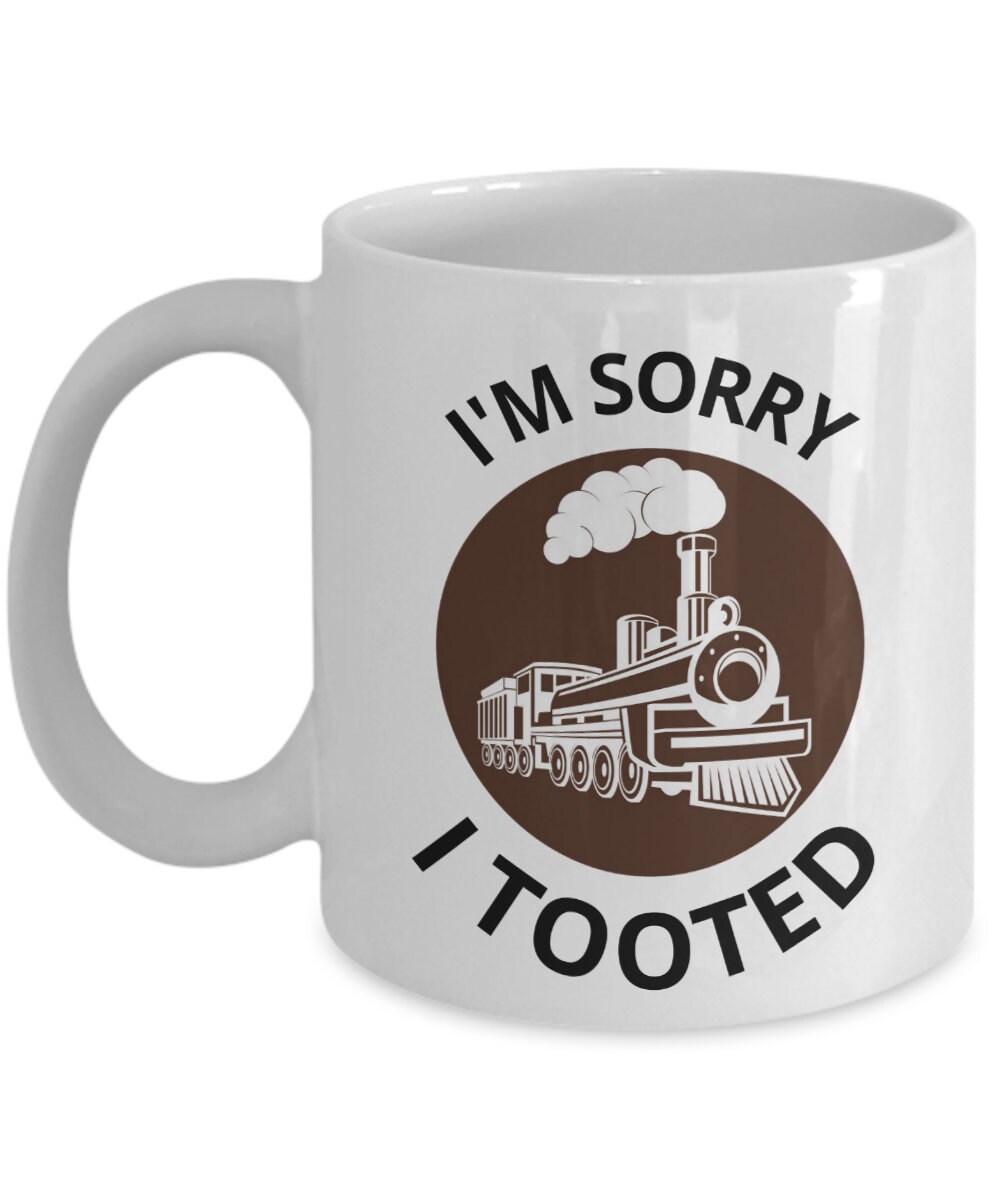 Funny Train Lover Mug Locomotive Coffee Cup Railroad Gift Idea Steam ...