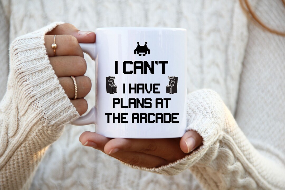Funny Arcade Gamer Mug, Retro Arcade Gaming Gift, Videogame Lover ...