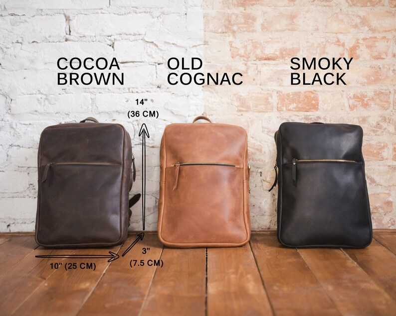 City Backpack for Men From 100% Real Leather. Custom Backpacks - Etsy