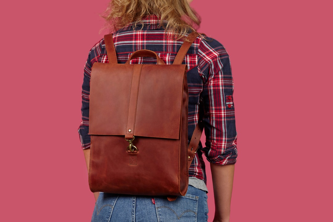 Leather Presonalized Backpack. Engraved Bag for Women for - Etsy