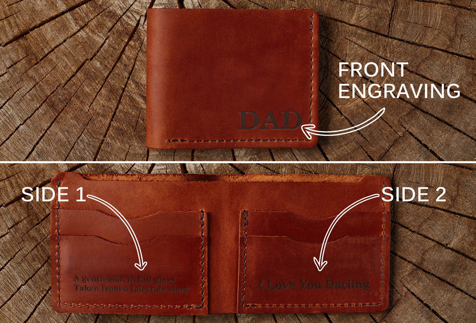 Personalized Card Wallet Mens Best Memory Useful Gift. - Etsy