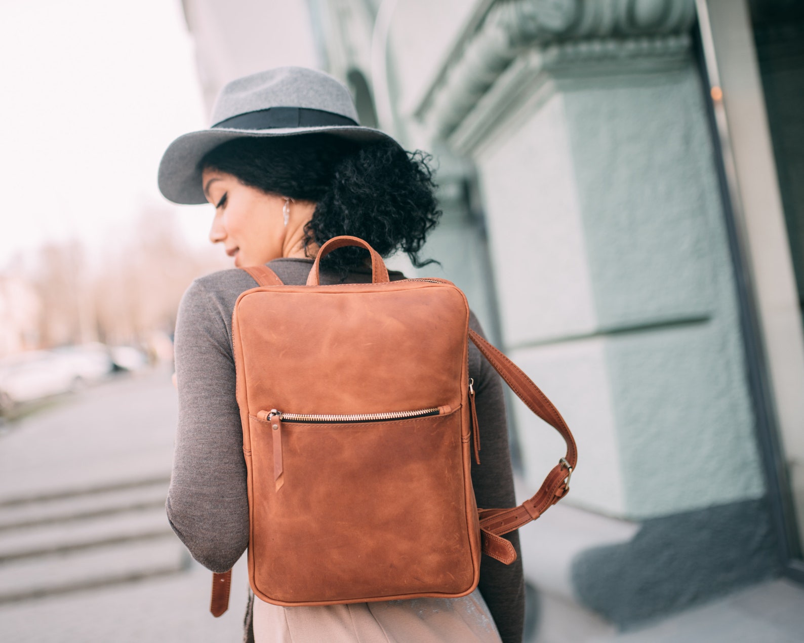 City Backpack for Men From 100% Real Leather. Custom Backpacks - Etsy