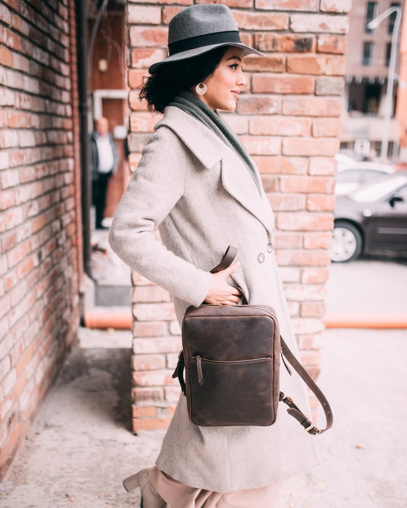 City Backpack for Men From 100% Real Leather. Custom Backpacks - Etsy