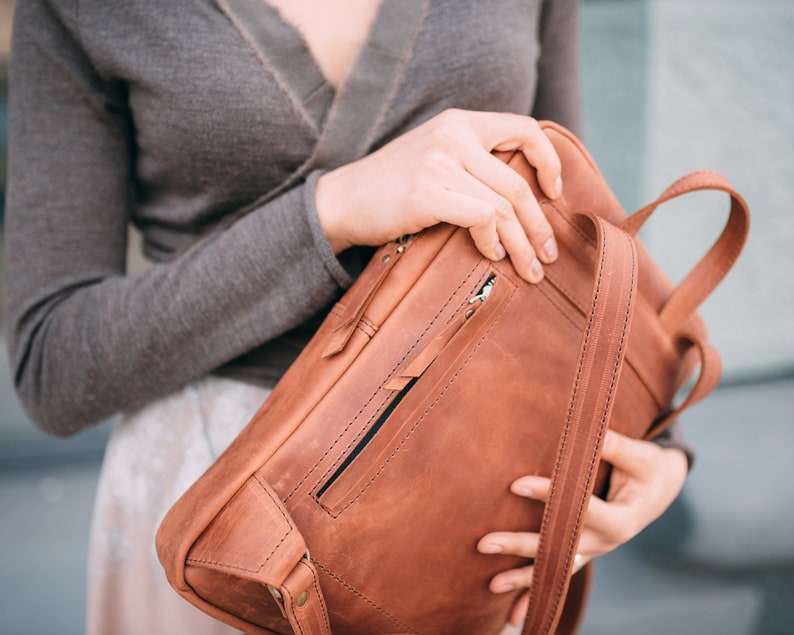 City Backpack for Men From 100% Real Leather. Custom Backpacks - Etsy