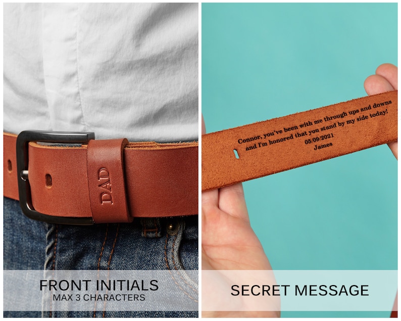 Leather Belt for Men Best Father Day Gift Custom Men Belt - Etsy