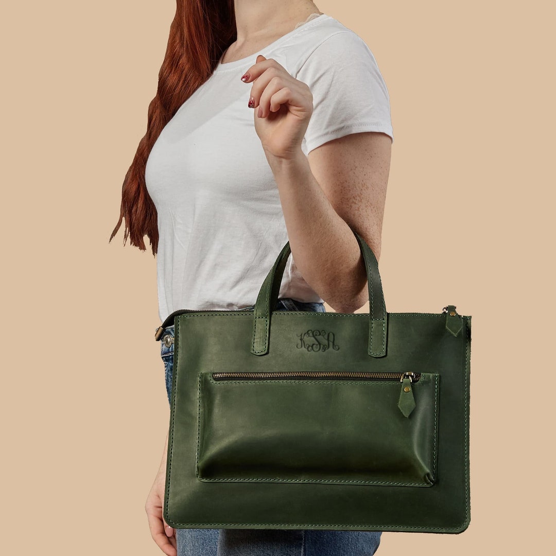 Engraved Laptop Bag, Custom Gift, Women Laptop Briefcase, Custom Laptop ...