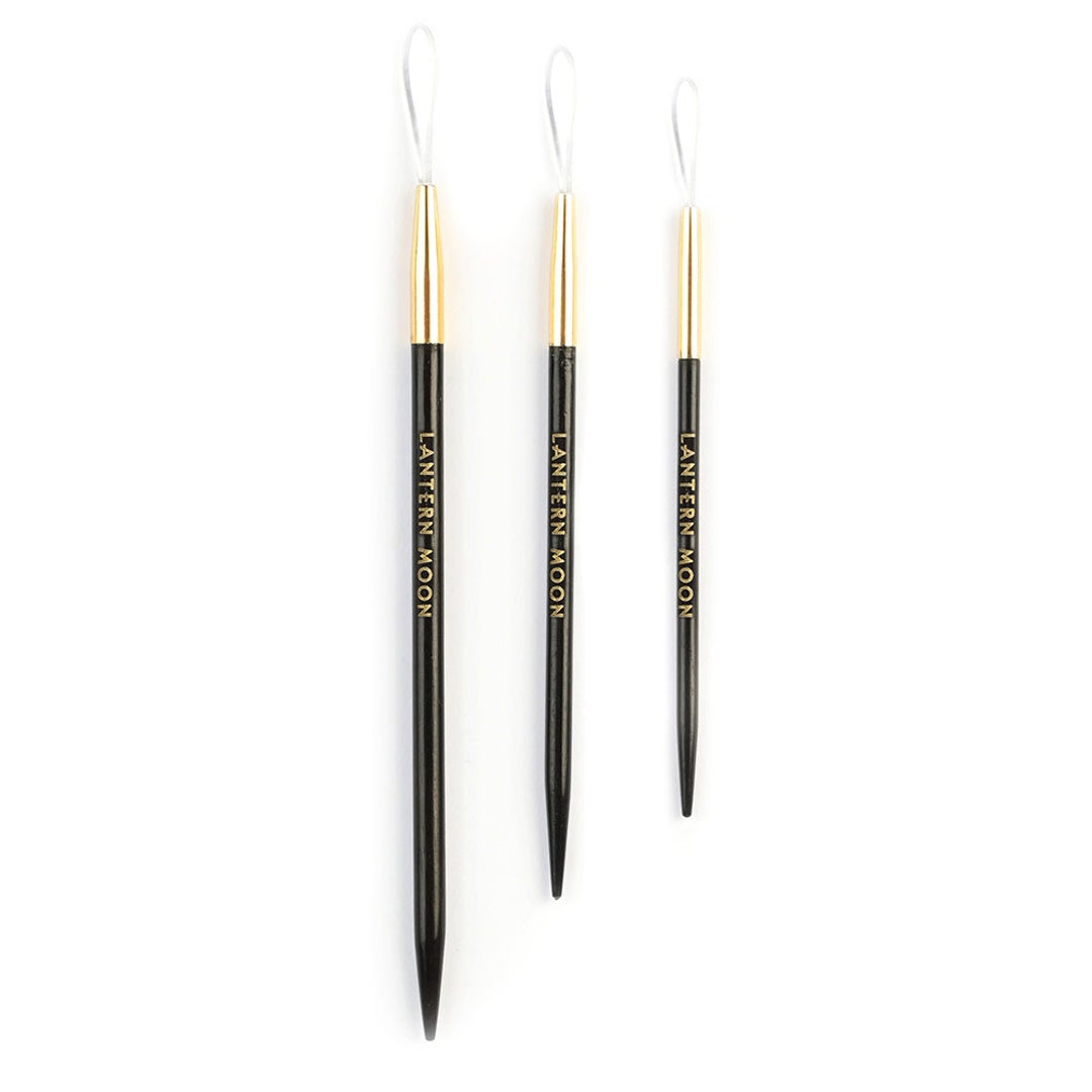 Lantern Moon Finishing Needles Ebony Wood Set of 3 - Etsy UK
