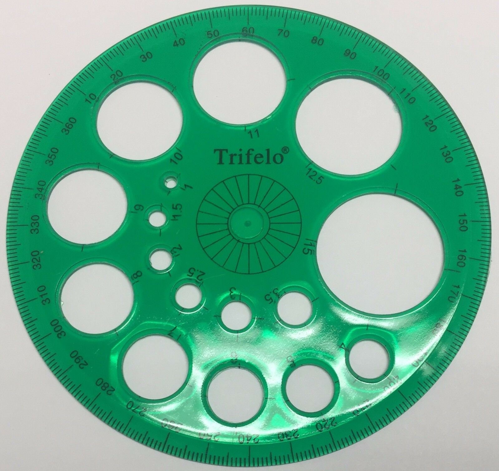 Circle Ruler Round Template 360 Degree Protractor Circular Measure ...