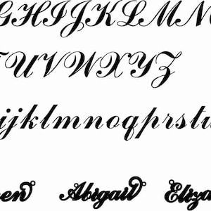 Carrie Script Name Necklace, Personalized Carrie Font Nameplate, 14K ...