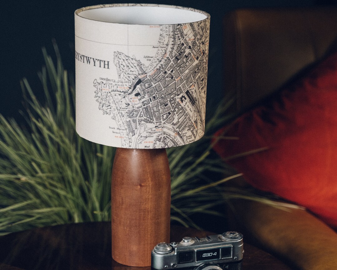 Custom Old Map Lamp - Map of Any City, Town, Village, Region or Country ...