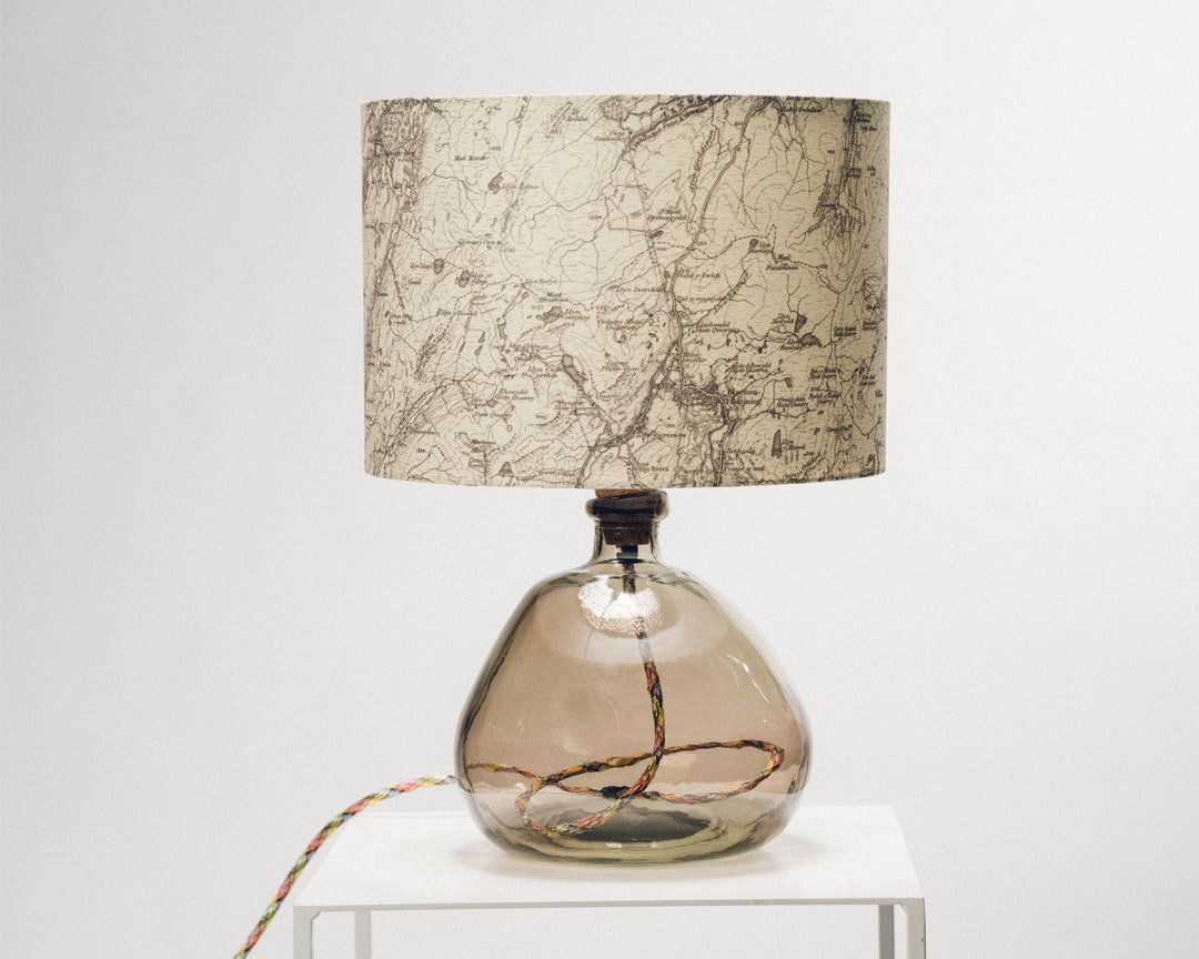 Custom Old Map Lamp - Map of Any City, Town, Village, Region or Country ...
