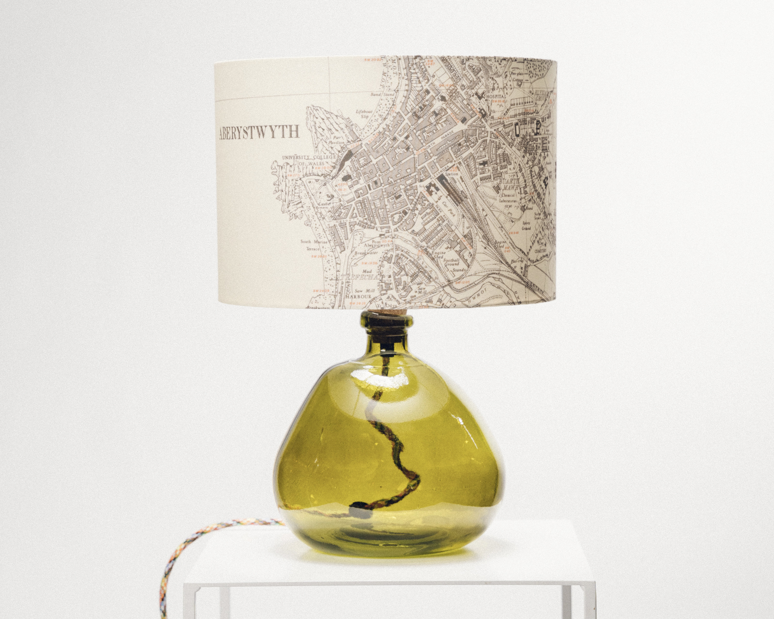 Custom Old Map Lamp - Map of Any City, Town, Village, Region or Country ...