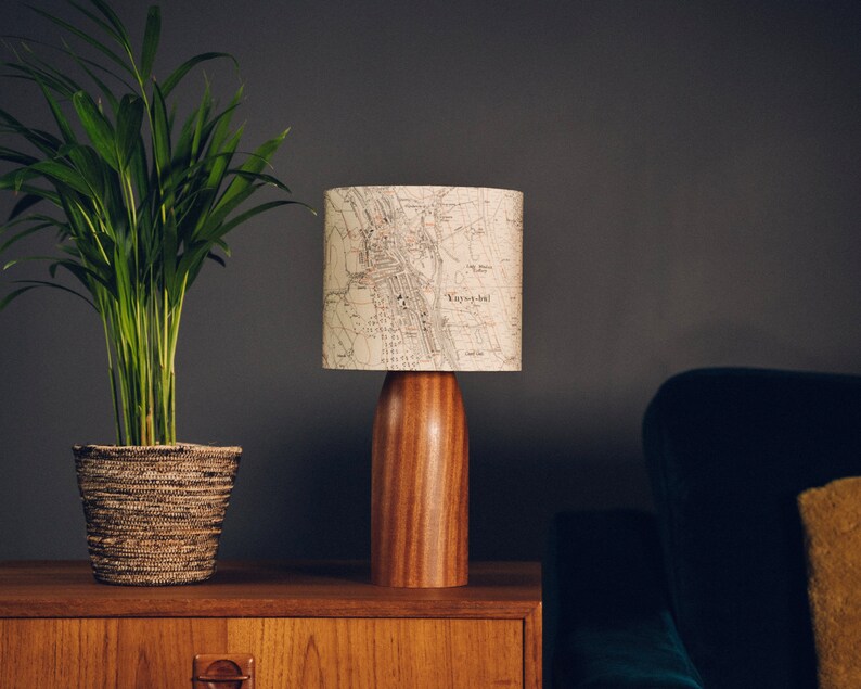 Custom Old Map Lamp Map of Any City Town Village Region - Etsy UK