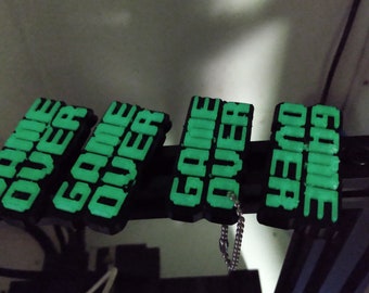 Game Over Keychain - Etsy