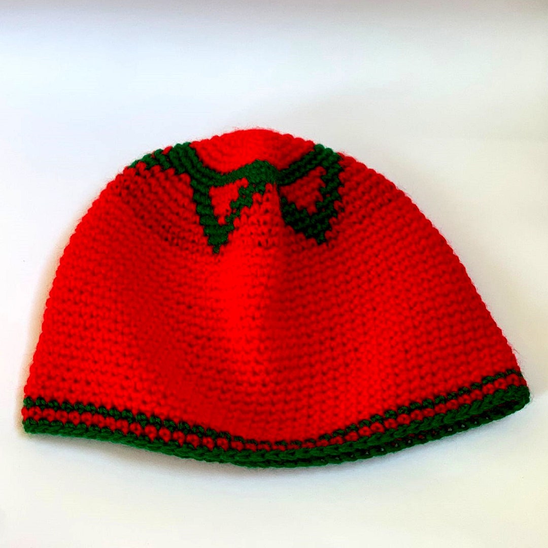 Handcrafted Moroccan Hat Features the Flag of MOROCCO, for Men & Women ...