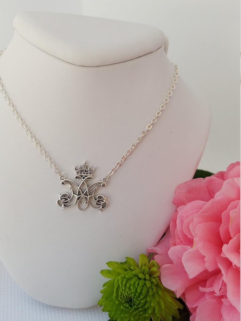 925 Sterling Silver ave Maria Necklace - Etsy