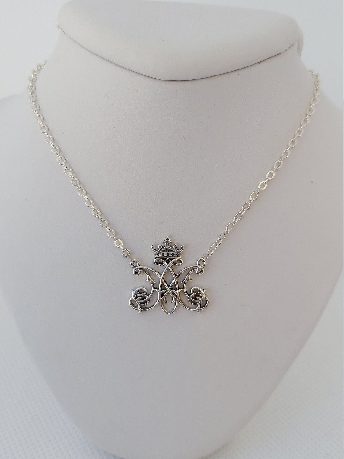 925 Sterling Silver ave Maria Necklace | Etsy