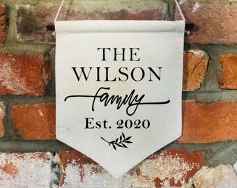 Family Name Banner | Etsy