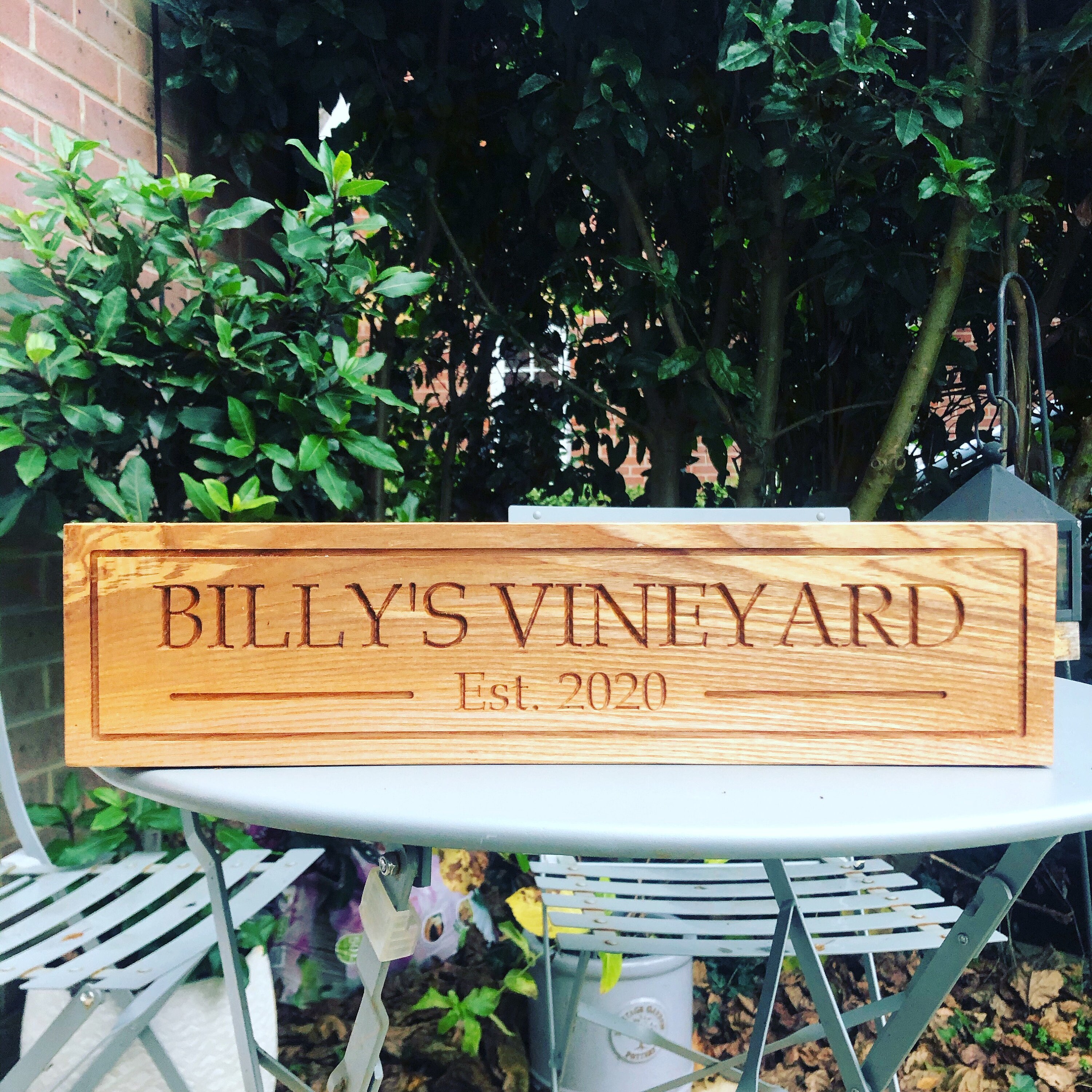 Personalised Oak Wood Sign the Shed Grandad Dads the - Etsy UK