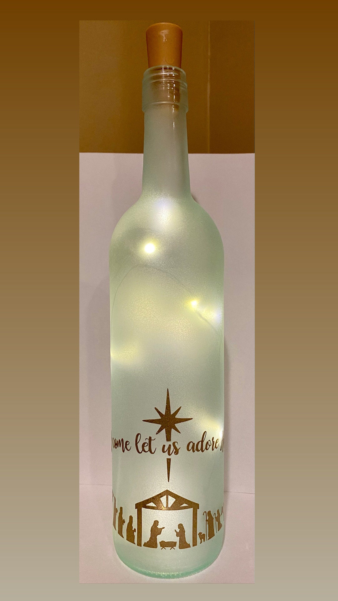 Nativity Bottle - Etsy