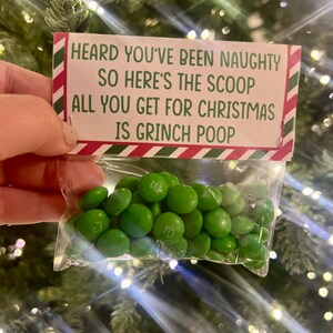 Grinch Poop, Gag Gifts, Christmas Candy, Holiday Gift, Kids Xmas Gift ...