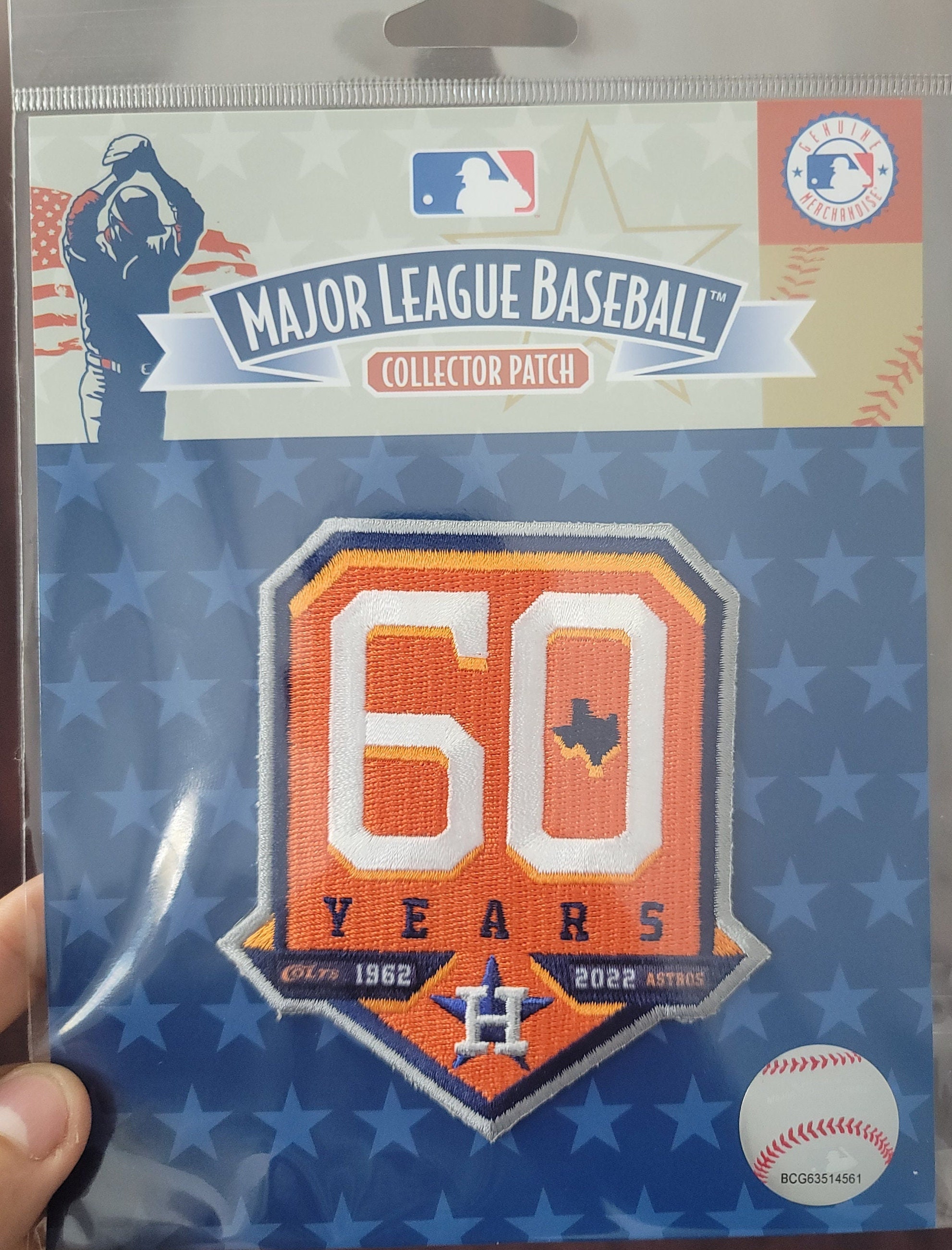 Official 2022 Houston Astros 60 Years Patch - 60th Anniversary Patch ...