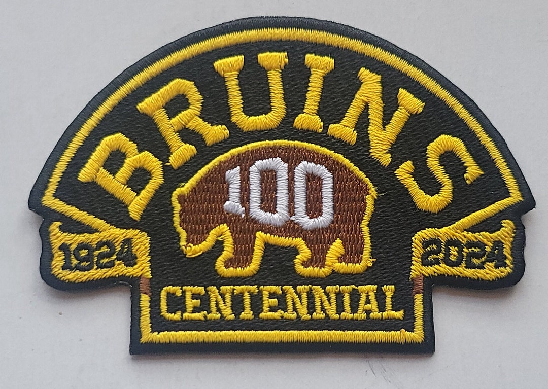 100 Years Boston Bruins Centennial Logo Jersey Patch NHL Hockey Jersey ...