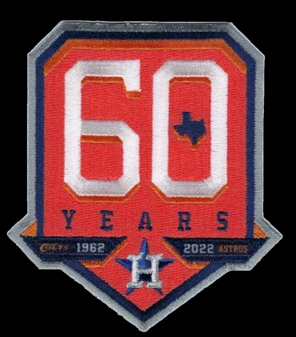 Official 2022 Houston Astros 60 Years Patch - 60th Anniversary Patch ...