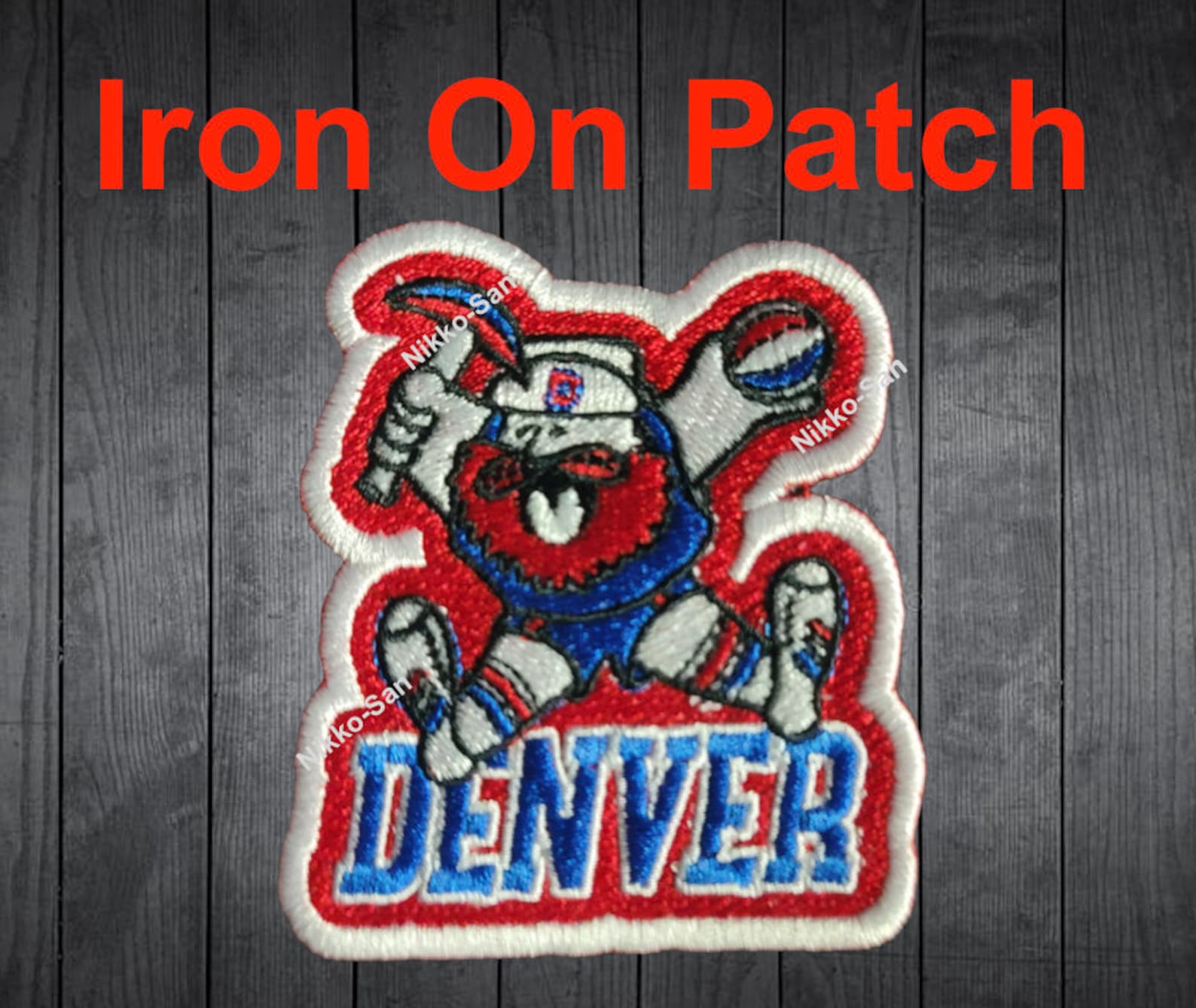 Denver MINER Patch Trophy Denver Nuggets Basketball Patch Jokic Iron on ...