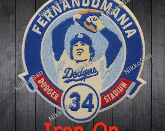 Fernando Valenzuela Patch LA Dodgers Baseball Jersey Patch Los Angeles ...