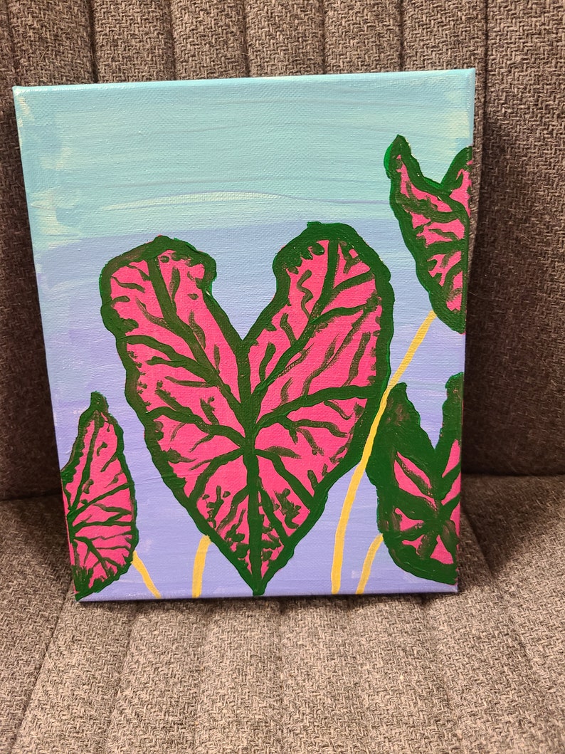 Caladium Painting - Etsy