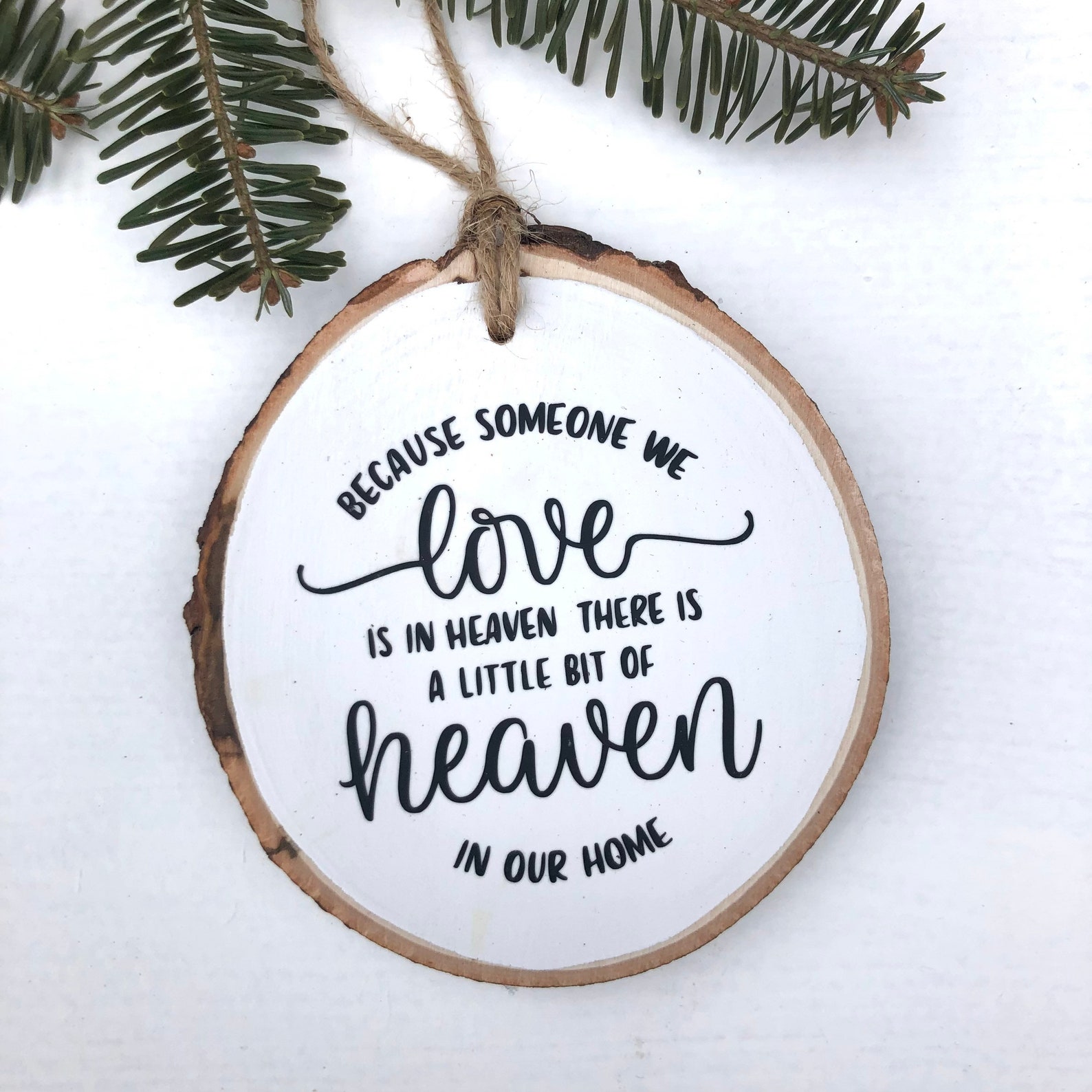 In Memory Ornament Wood Memory Ornament Wood Slice - Etsy