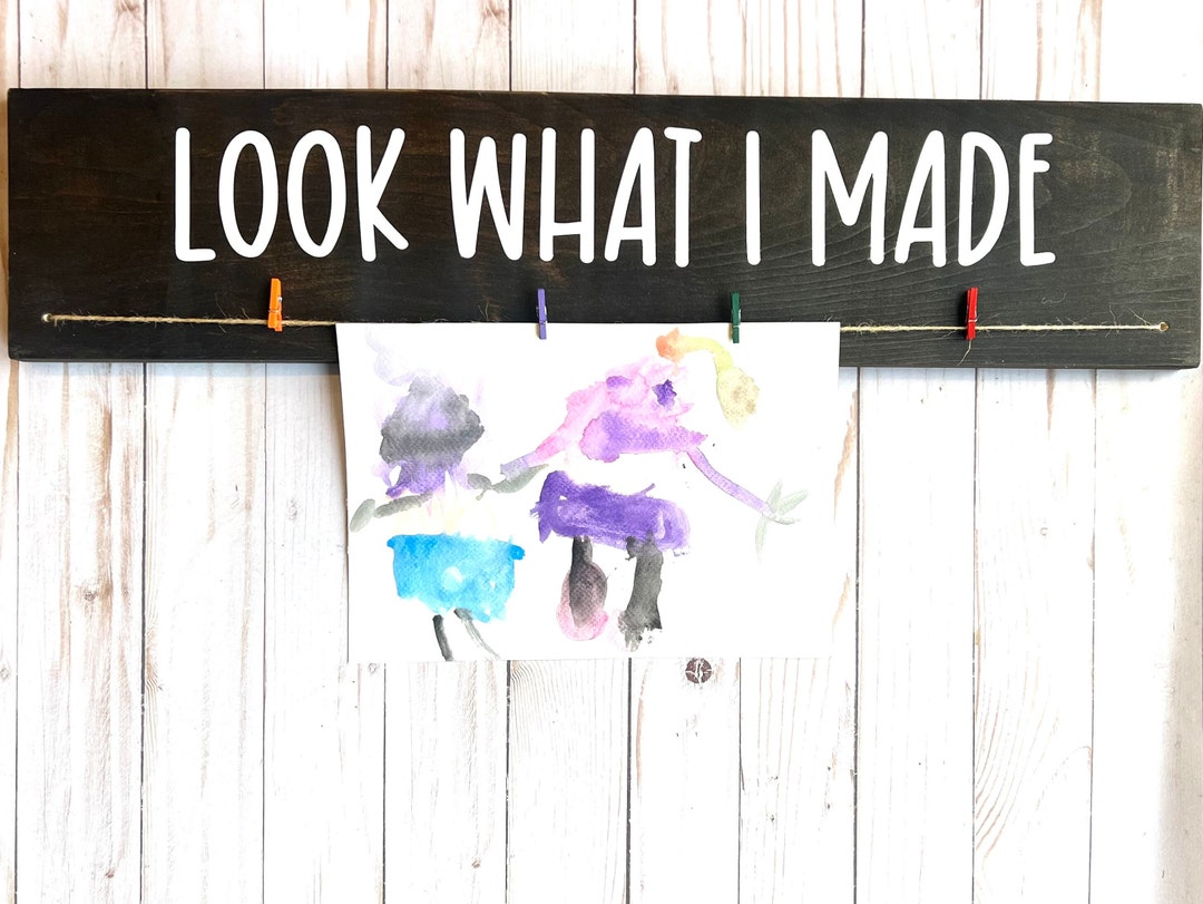 Look What I Made Sign, Look What We Made Sign, 24 Kids Art Display ...