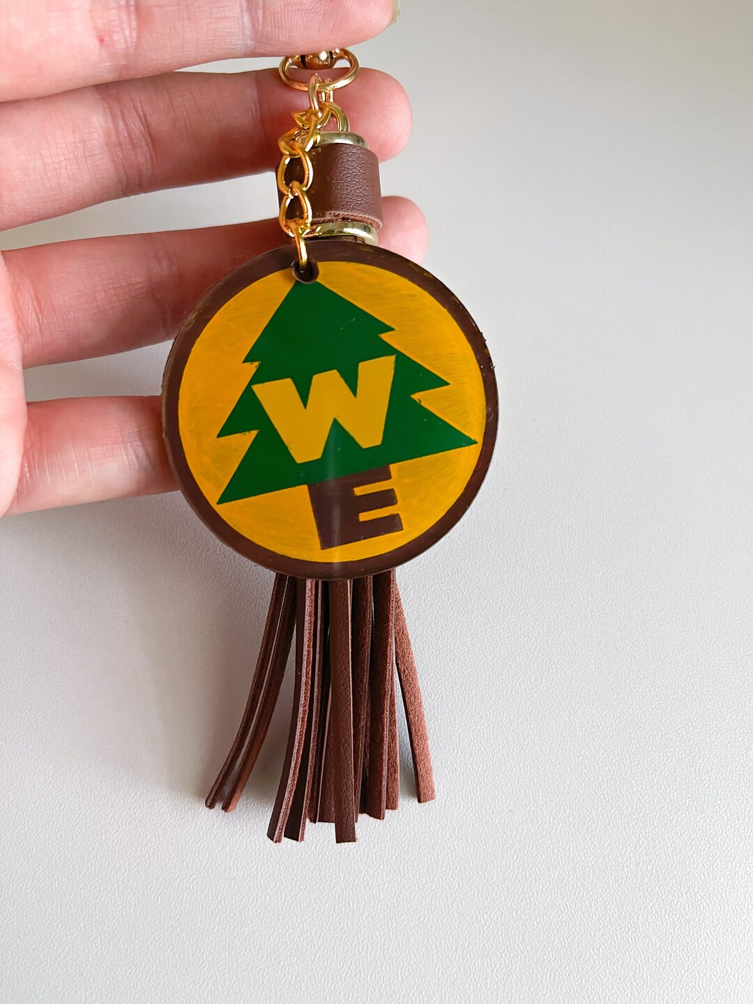 Wilderness Explorer up Russell Badge Keyring Acrylic Hand Painted Back ...