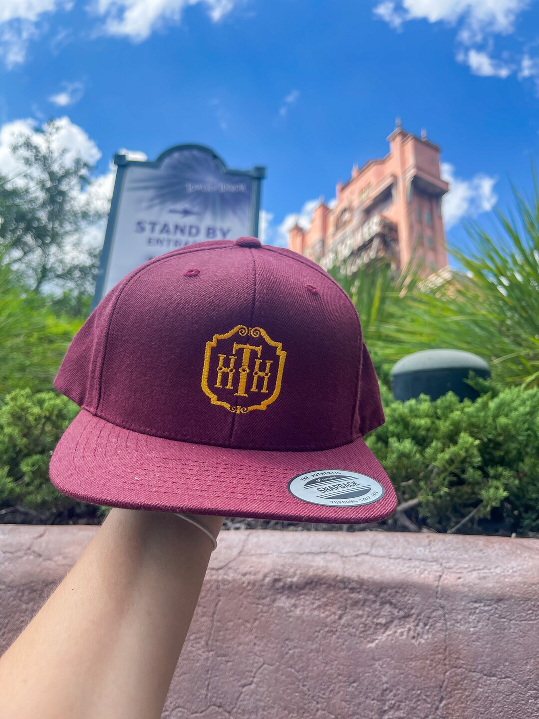 Tower of Terror Embroidered Snapback Hat - Hollywood Studios - Etsy