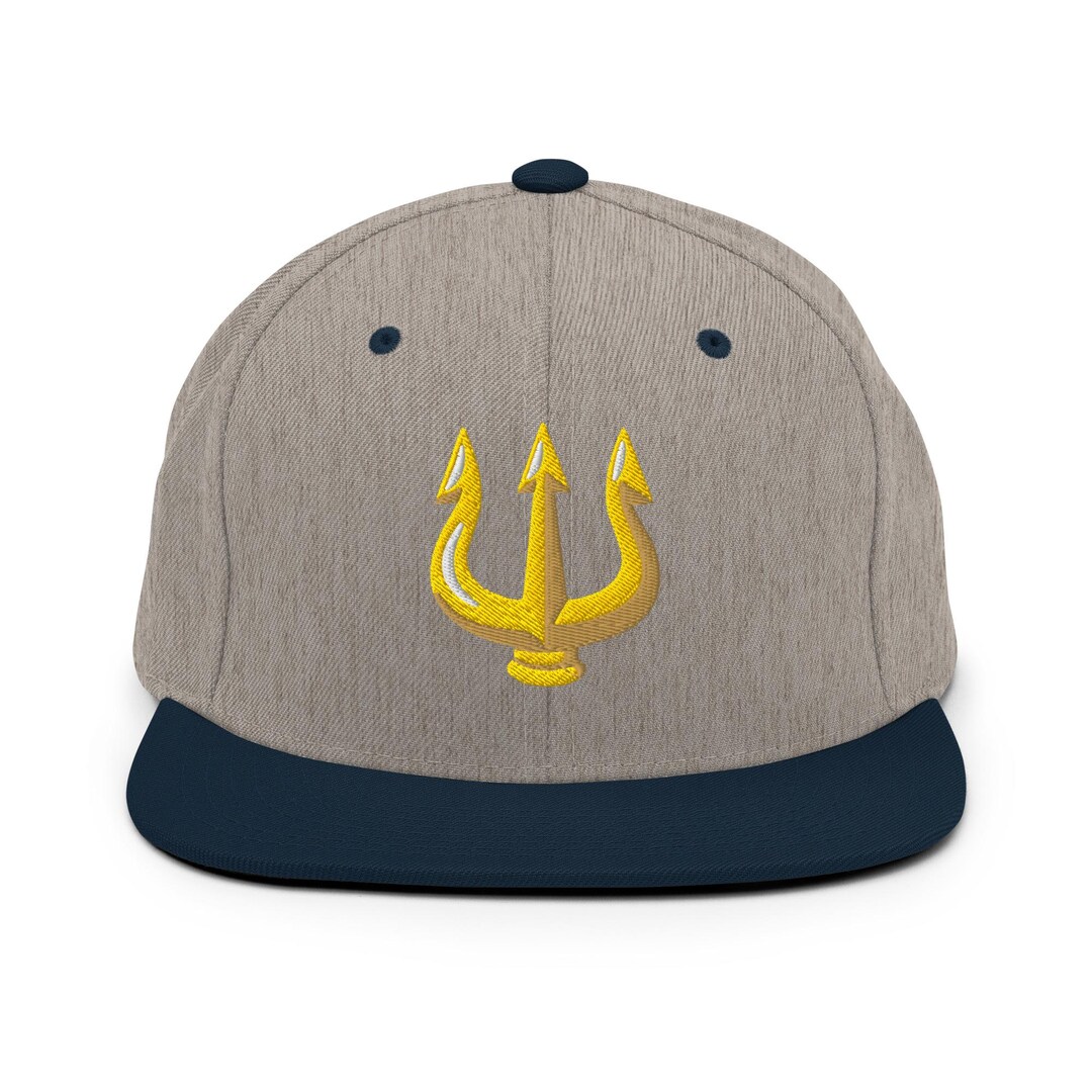 Triton Trident’s Little Mermaid-inspired Embroidered Snapback Hat - Etsy