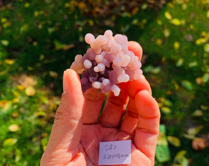 Huge and Sparkling Purple Grape Agate, Grape Agate, Purple Gem Gift ...