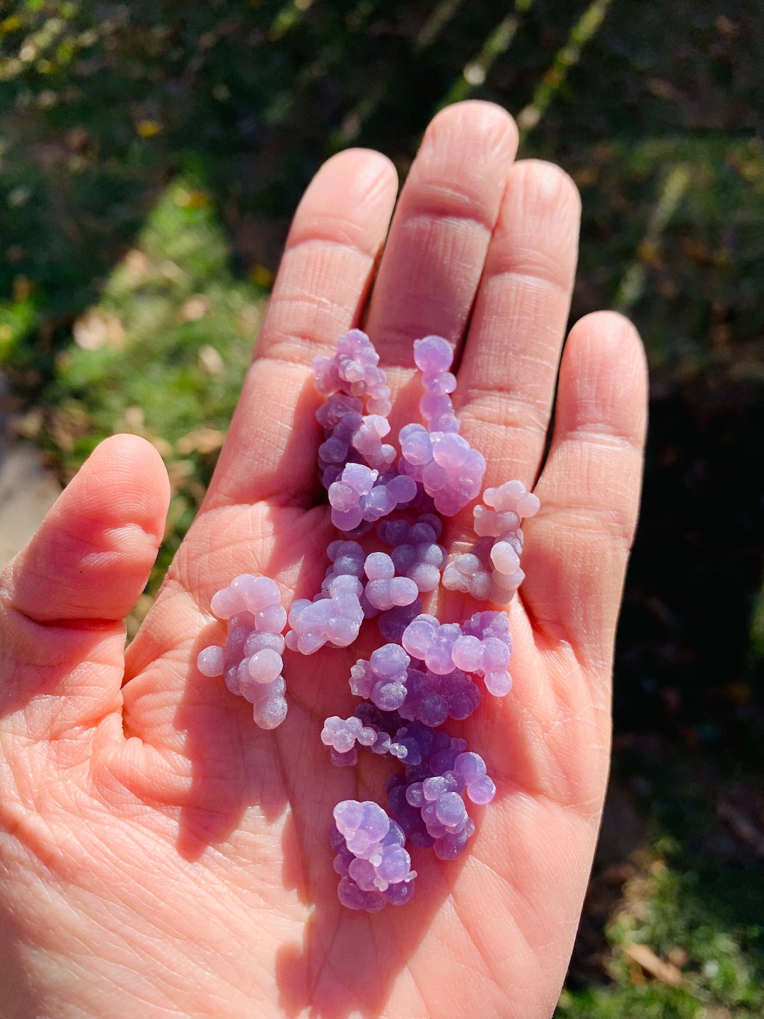 10g High Quality Huge Purple Grape Agate Clusters, Purple Gem, Purple ...