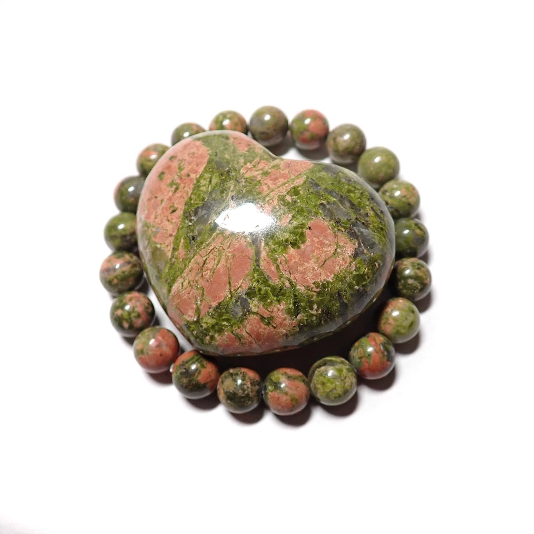 Unakite Heart Gemstone, Big Heart Stone, Gift for Stone Lover - Etsy