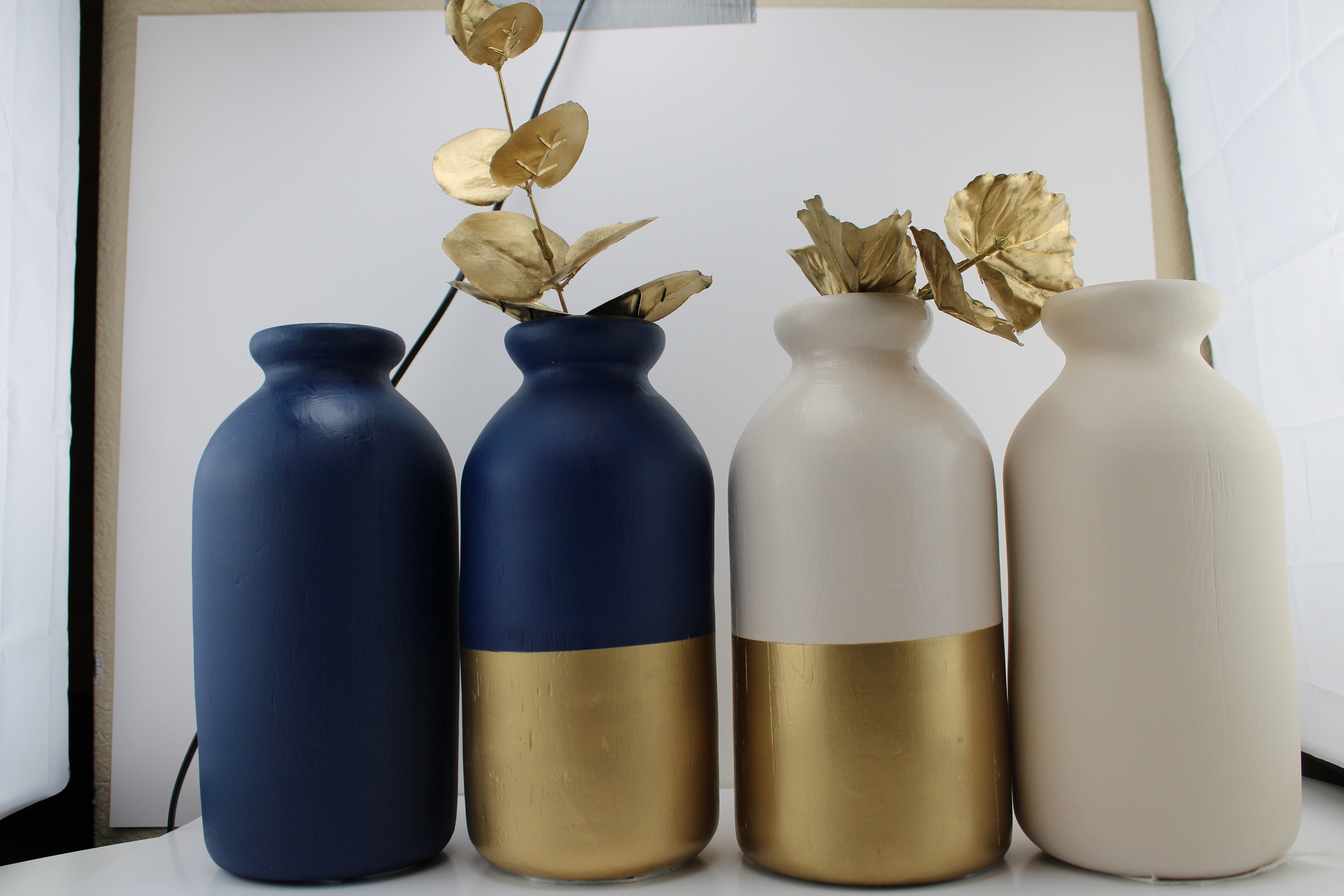 Wooden Custom-made Vases Set, Natural Wooden Vases, Modern Vases ...