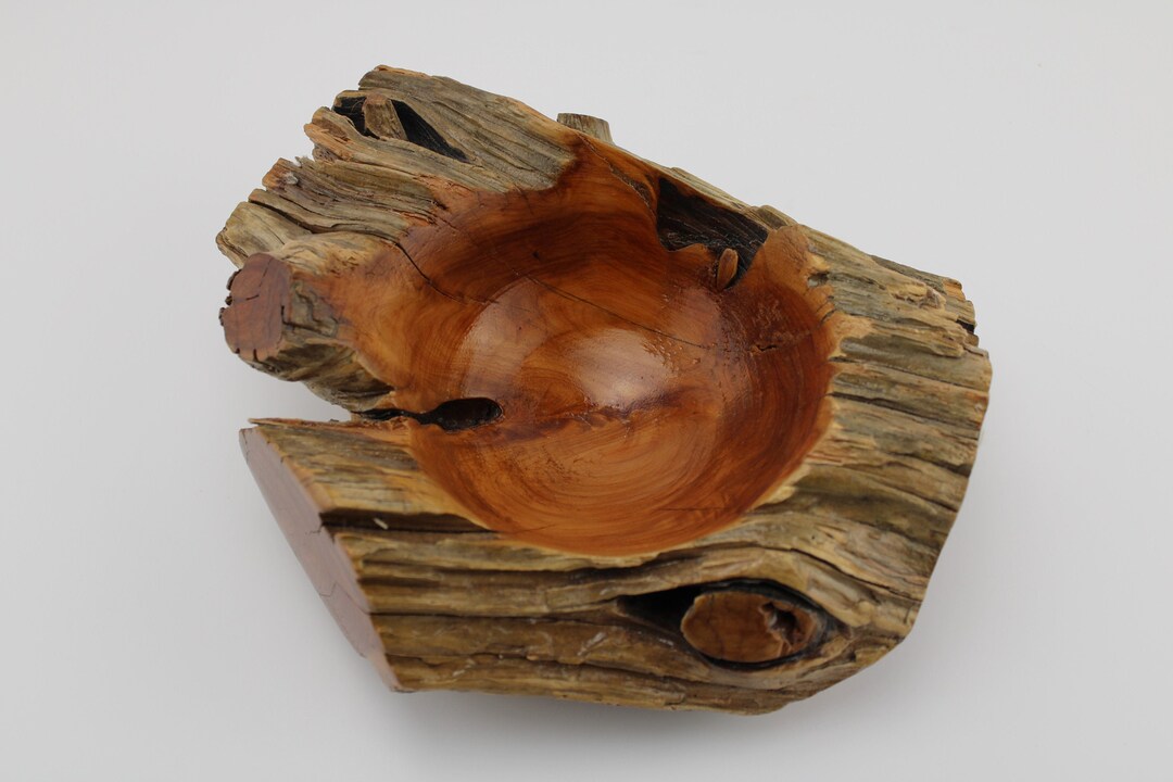 Unique, Rustic Old Log Bowl for Keys or Small Items. - Etsy