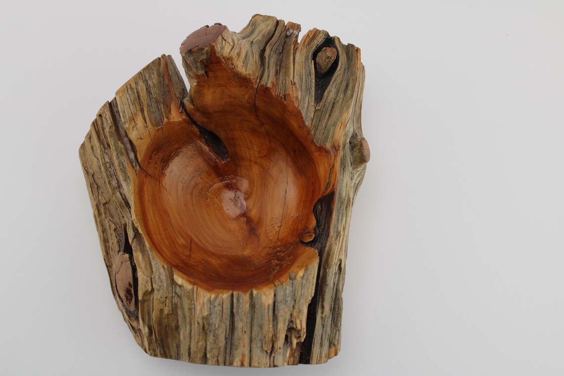 Unique, Rustic Old Log Bowl for Keys or Small Items. - Etsy