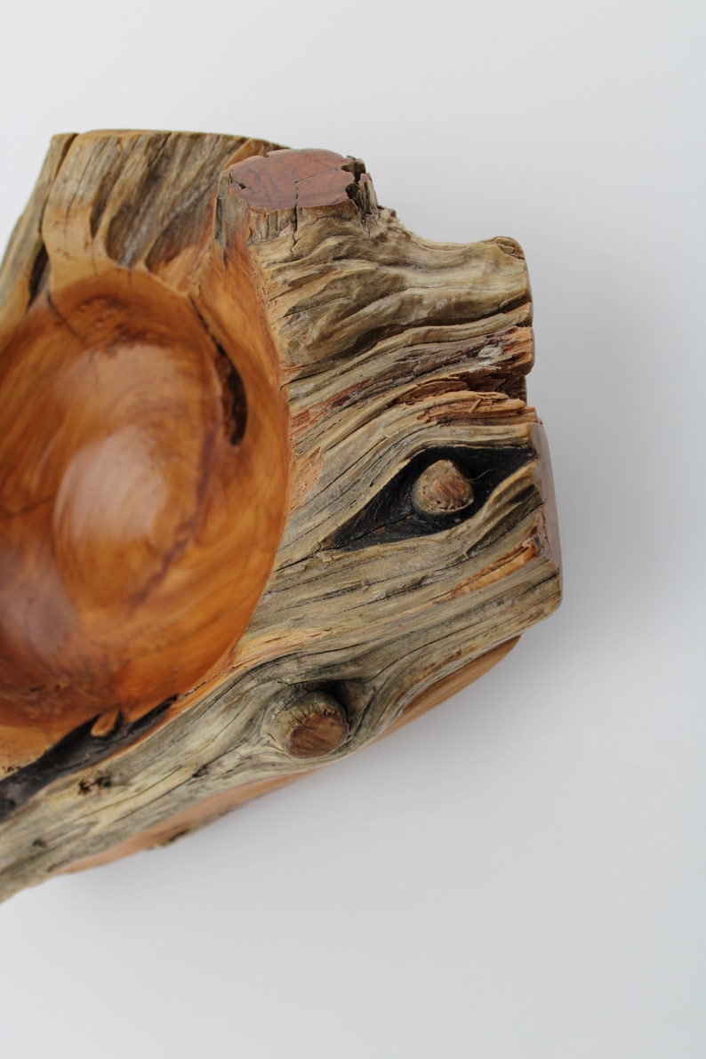Unique, Rustic Old Log Bowl for Keys or Small Items. - Etsy