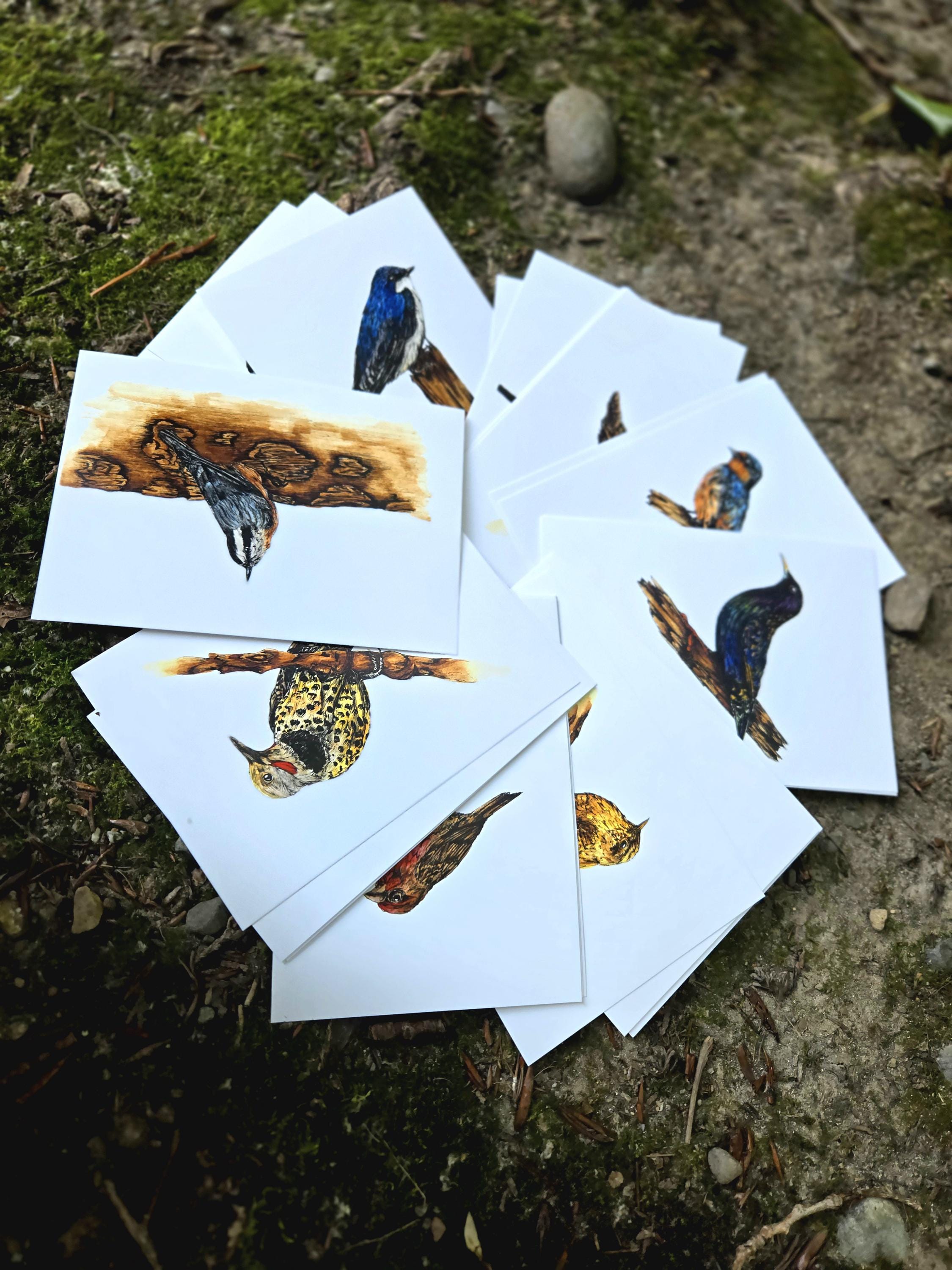 Common Seattle Birds 5x7 Watercolor Prints - Etsy