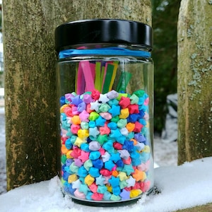 Star Jar Keychain | Origami Star Keychain | Small Gift | Customizable ...