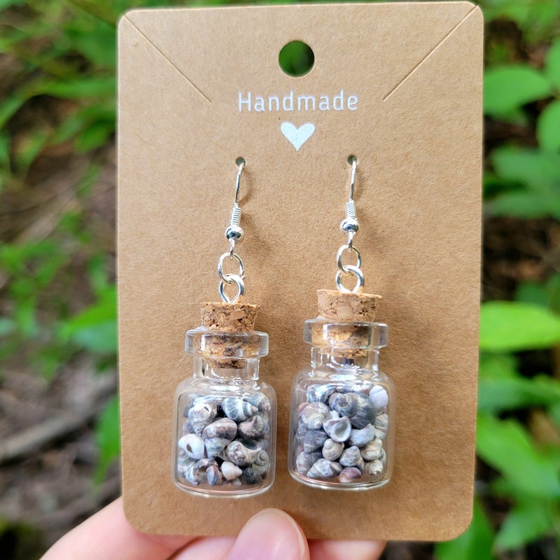 Tiny Bottle Earrings - Etsy